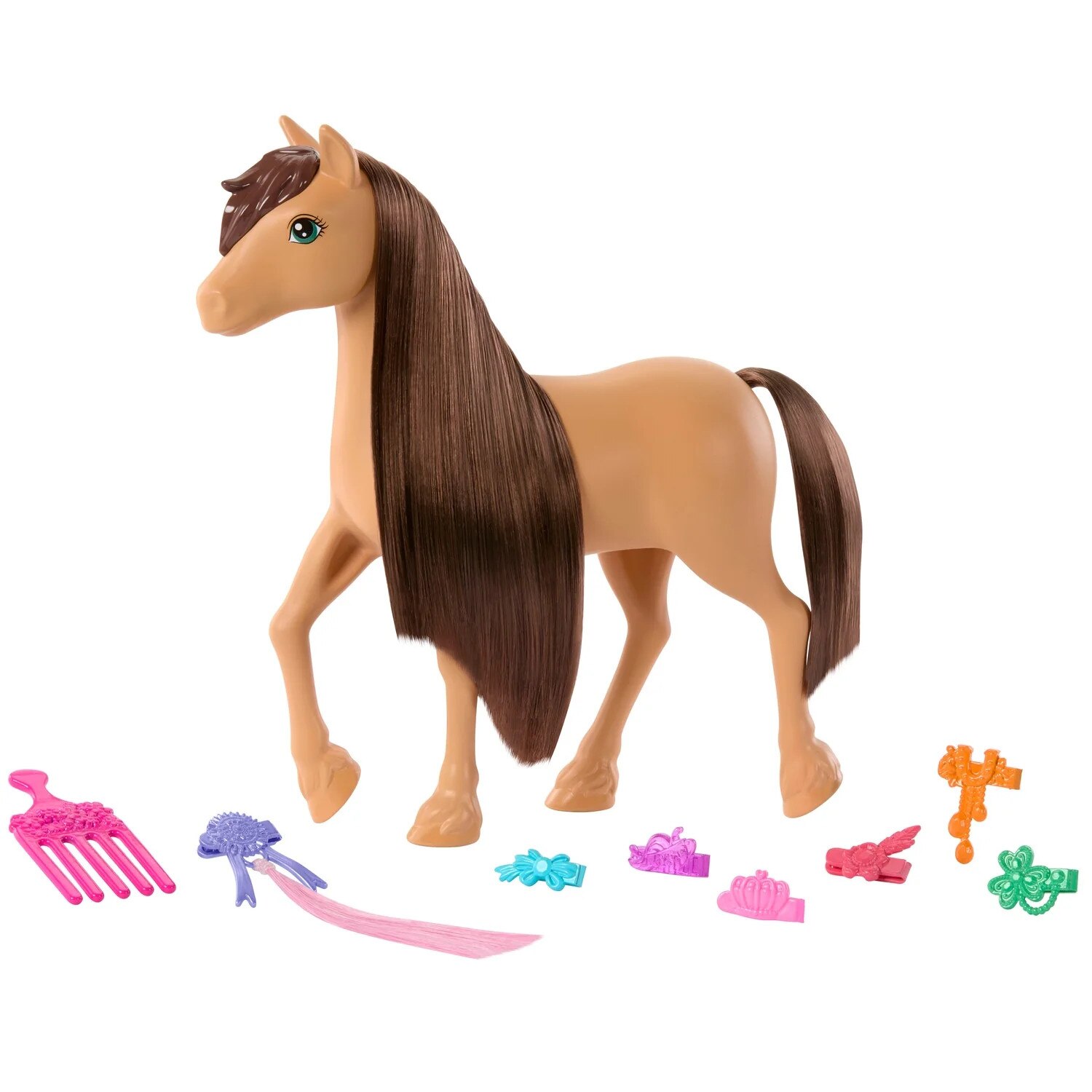 Set ponei Barbie Pepper cu 8 accesorii, 3 ani+ - eMAG.ro