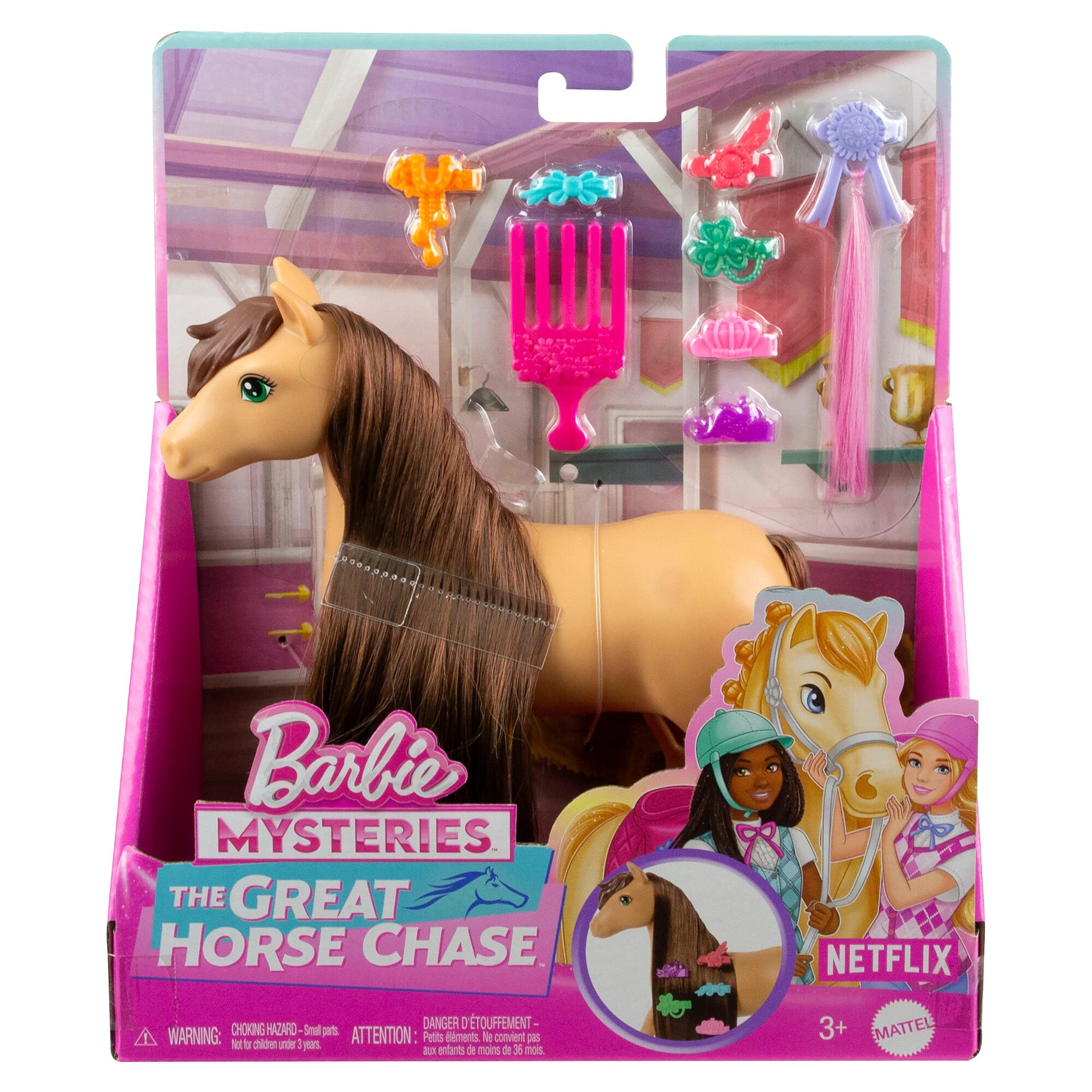 Set ponei Barbie Pepper cu 8 accesorii, 3 ani+ - eMAG.ro
