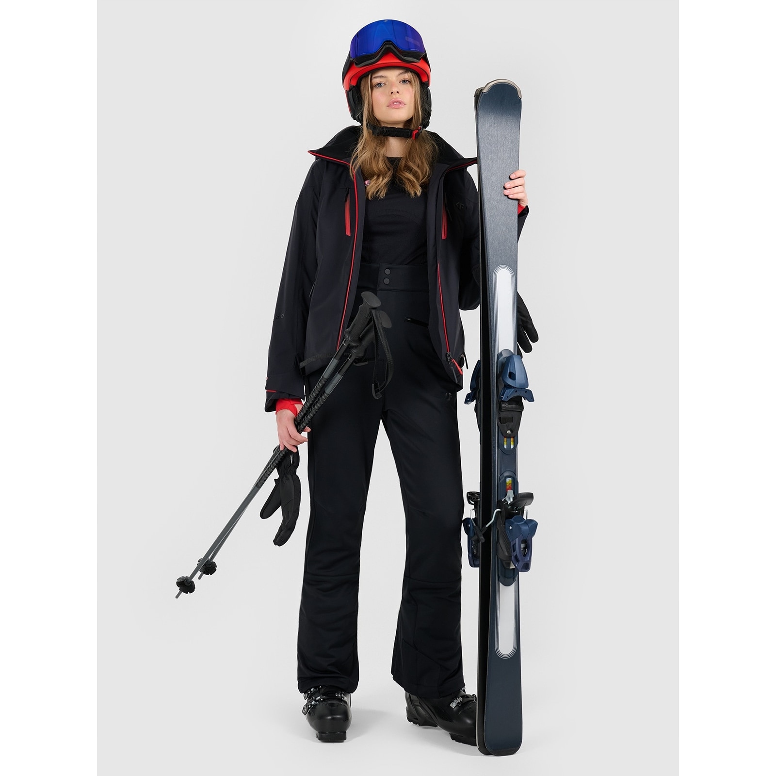 Geaca de schi dama 4F, neagra, poliester - eMAG.ro
