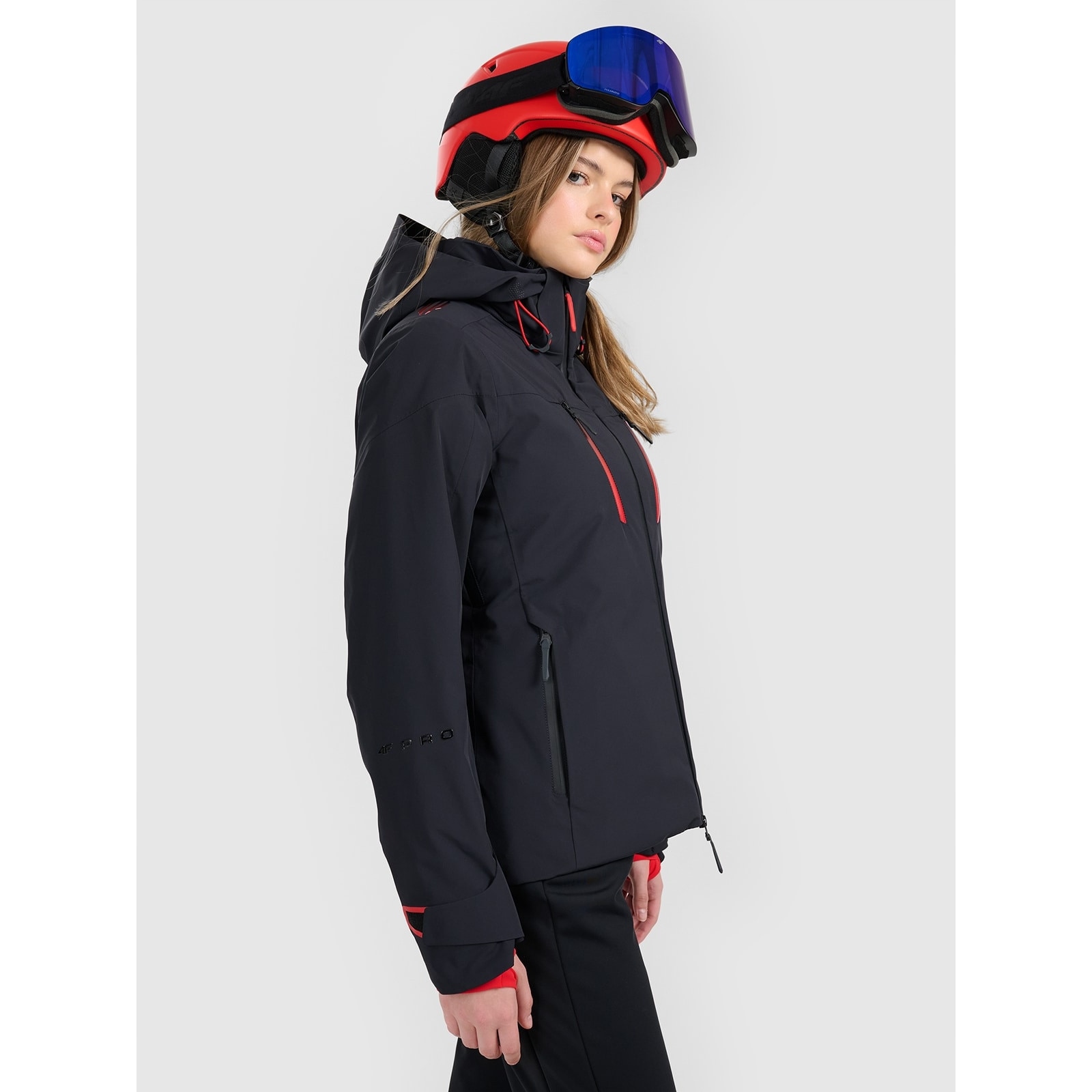 Geaca de schi dama 4F, neagra, poliester - eMAG.ro