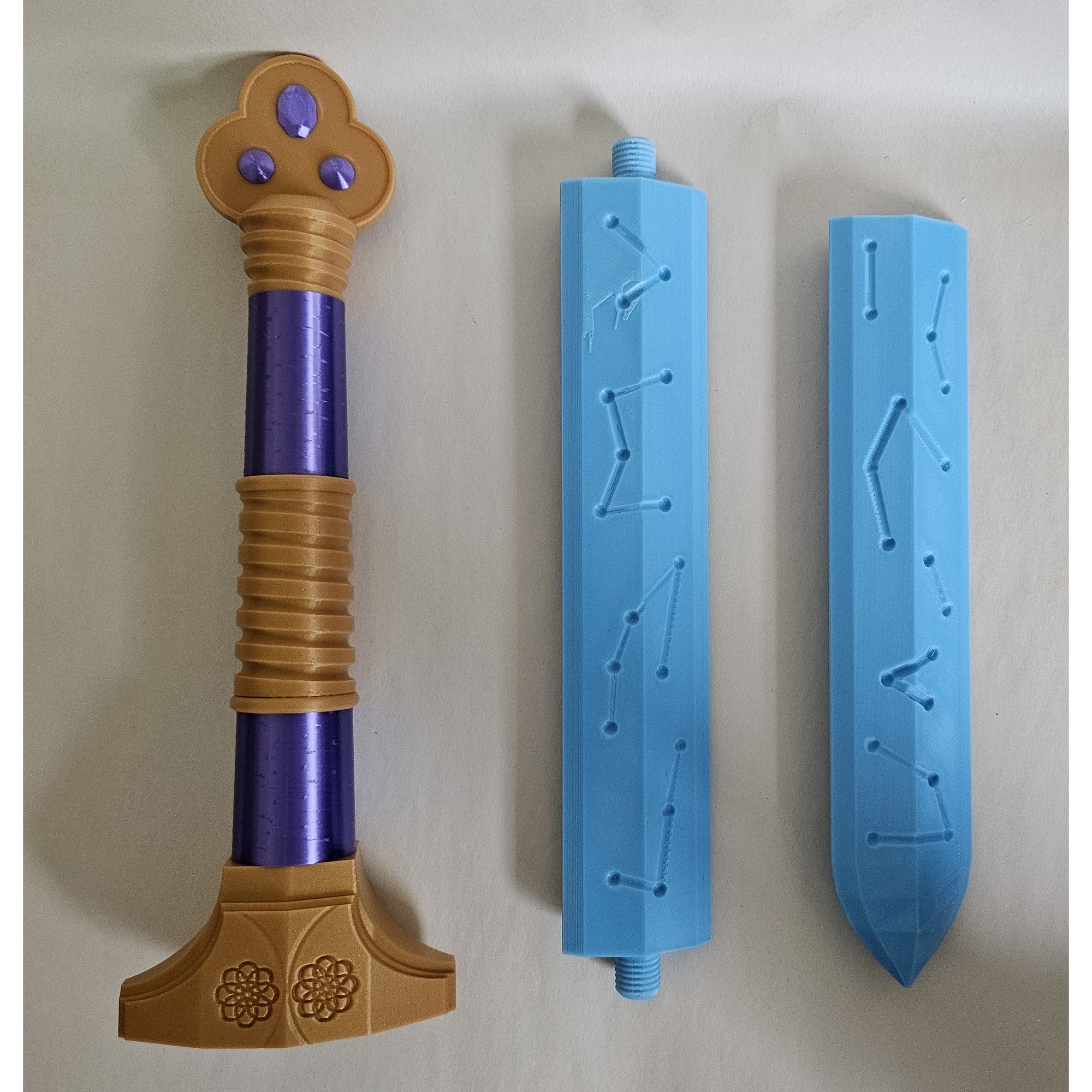 Sabie Rumi K-POP Demon Hunters, 64 cm, Glow in the Dark, Albastru ...