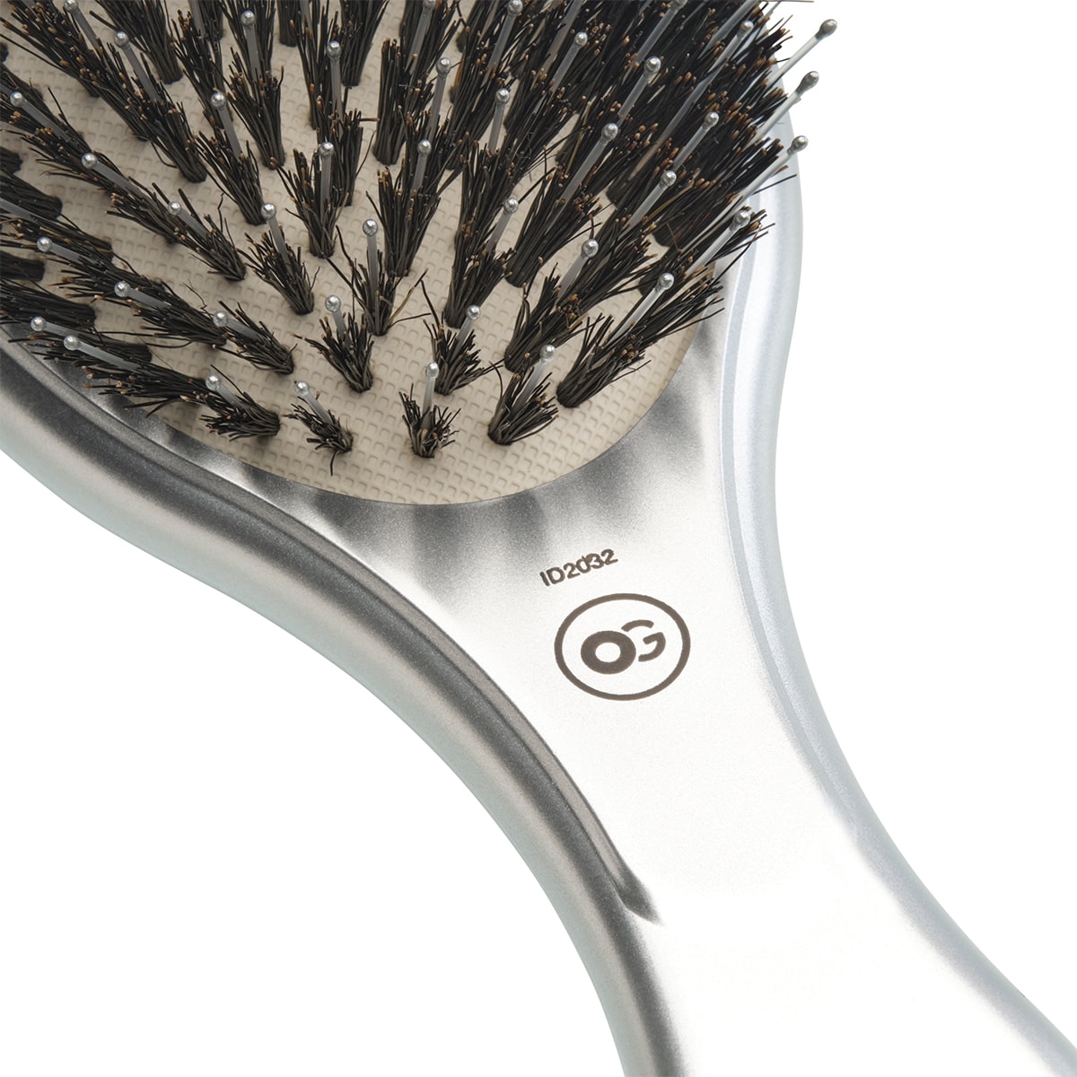 Olivia Garden - Perie Expert Care Oval Boar&Nylon Silver - eMAG.ro