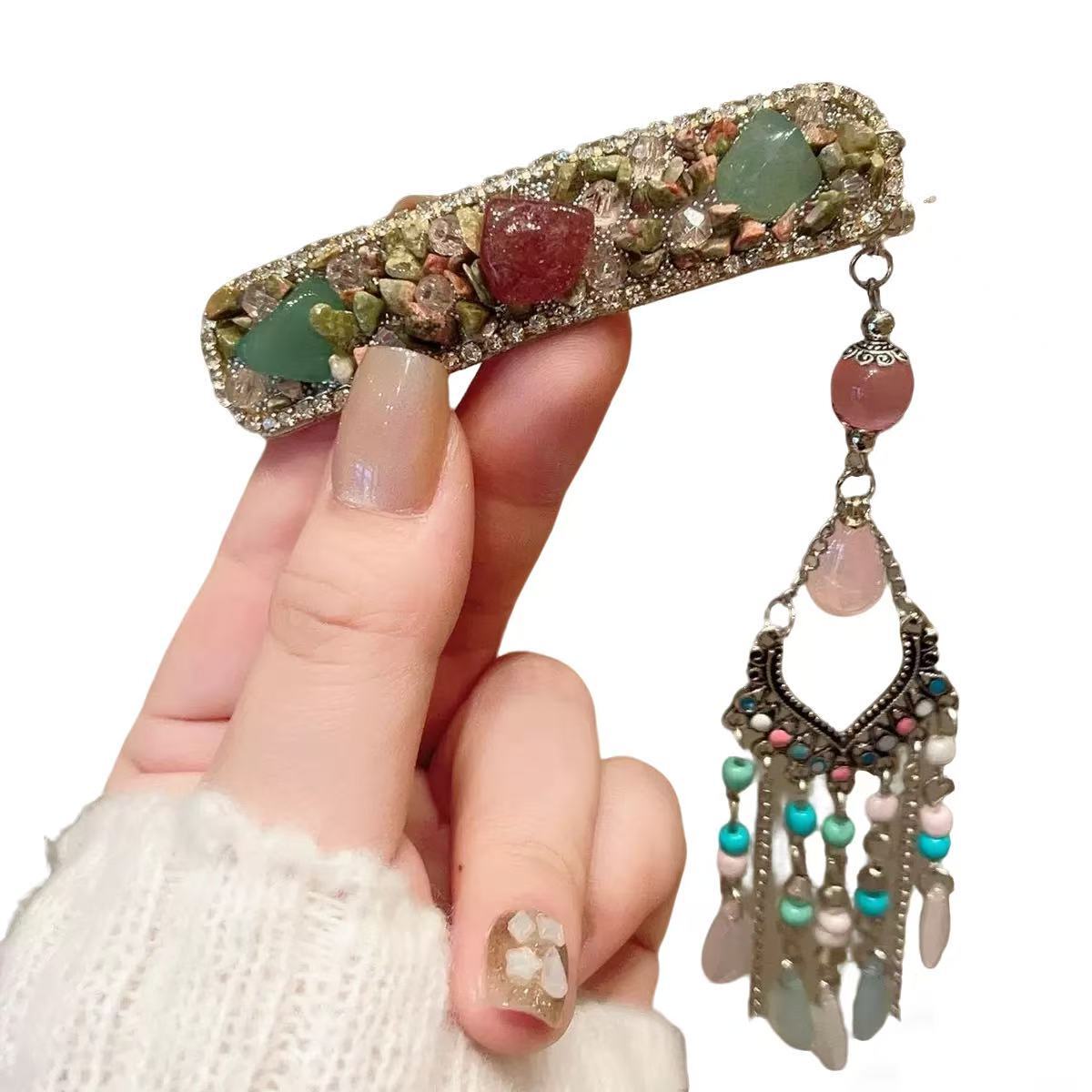 Agrafa de par vintage, stil chinezesc, multicolor - eMAG.ro