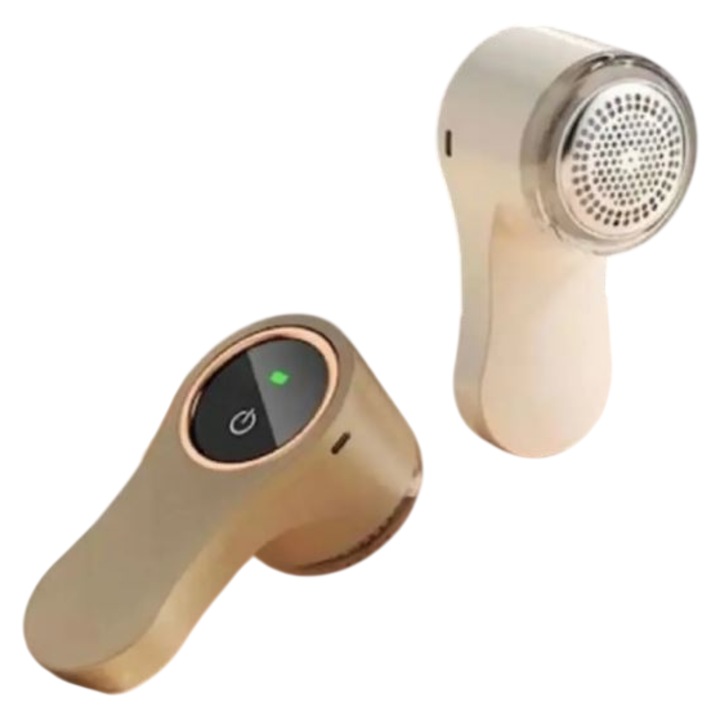 Aparat de curățat scame, portabil, 6 lame din oțel inoxidabil, alb ...