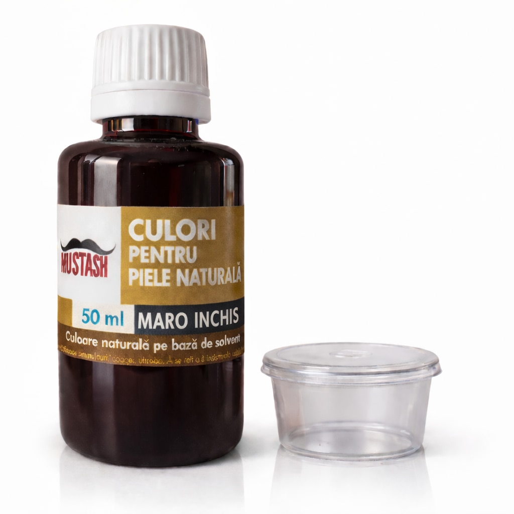 Vopsea pentru piele naturala MARO INCHIS 50 ml – pe baza de solvent ...