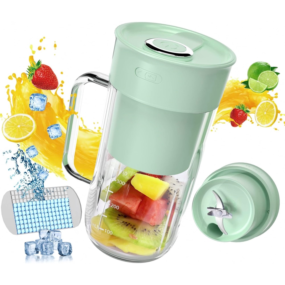 Mini Blender Electric Teno®, forma de cana, portabil, pentru fructe ...