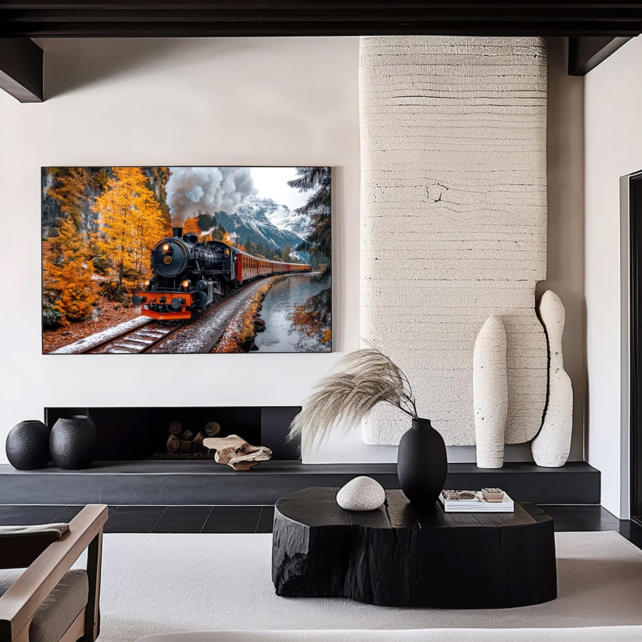 Tablou Abstract - Trenul Viselor - 30 x 50 cm, Tablou Modern, Tablou ...