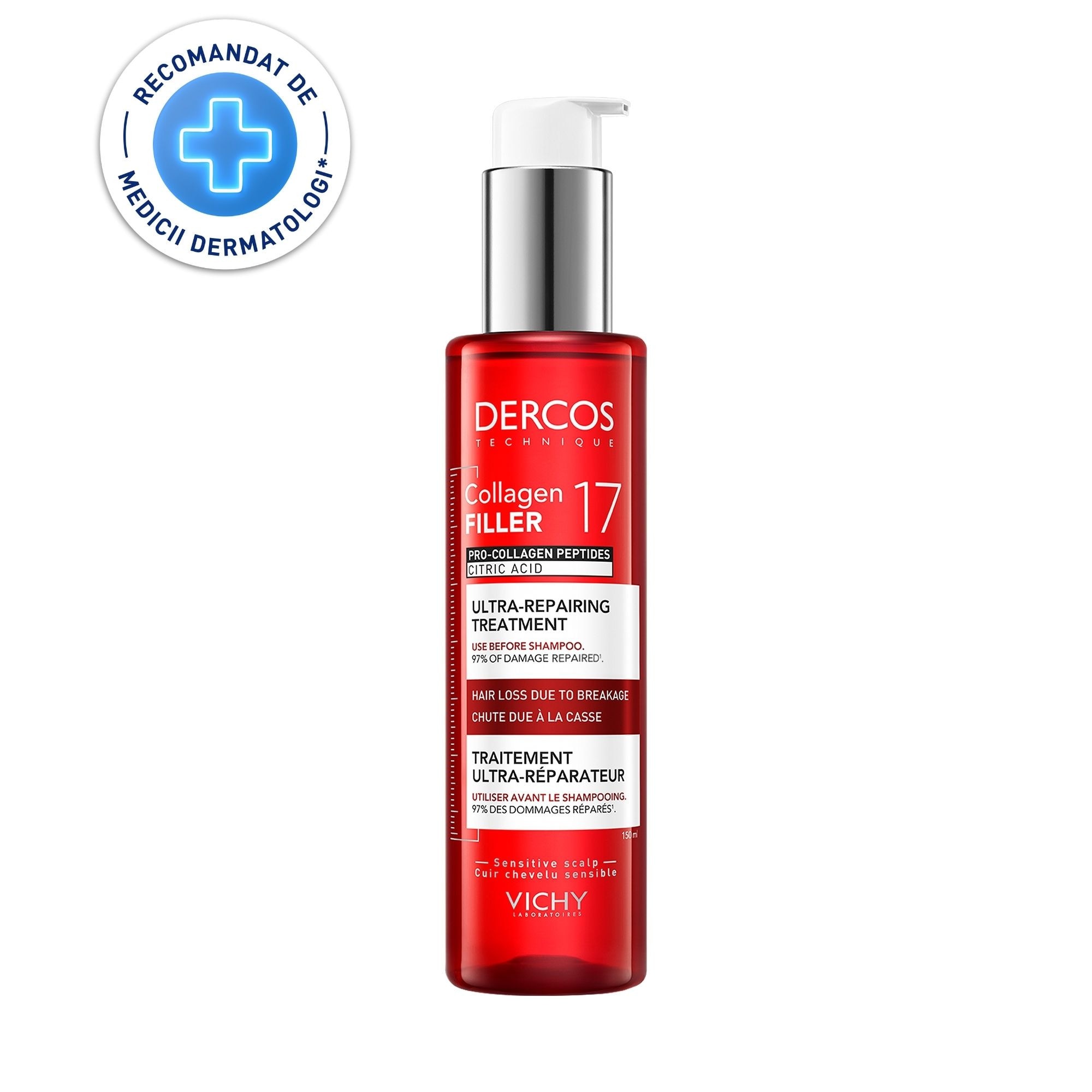 Tratament Ultra-Reparator cu Peptide Pro-Colagen și Acid Citric Vichy ...