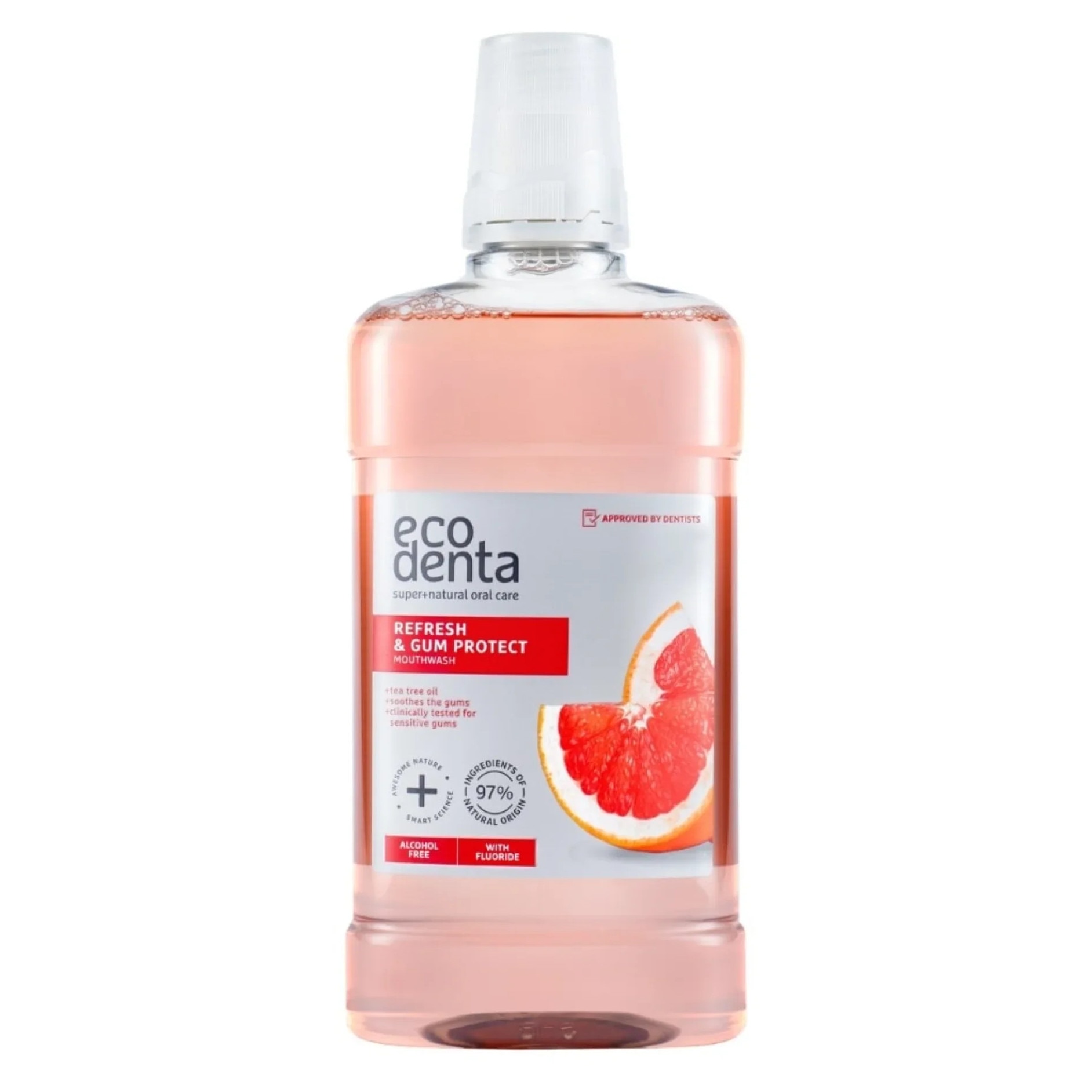 Вода за уста, Ecodenta, Refresh & Gum Protect, 500 мл, Fresh - eMAG.bg