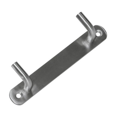 Cuier pentru mobila din otel 2 carlige 20x130x30mm, otel inox - eMAG.ro