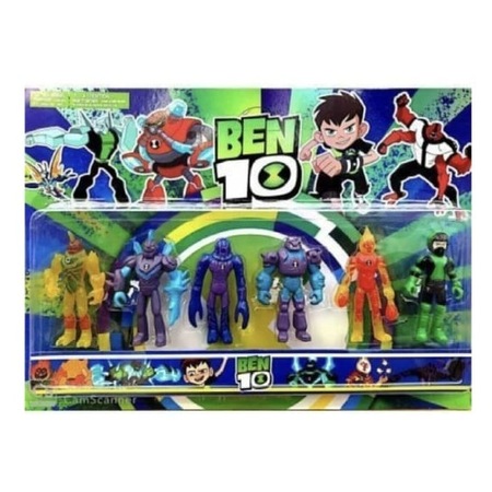 Set 6 Figurine Ben 10, multicolor, 8 cm - eMAG.ro