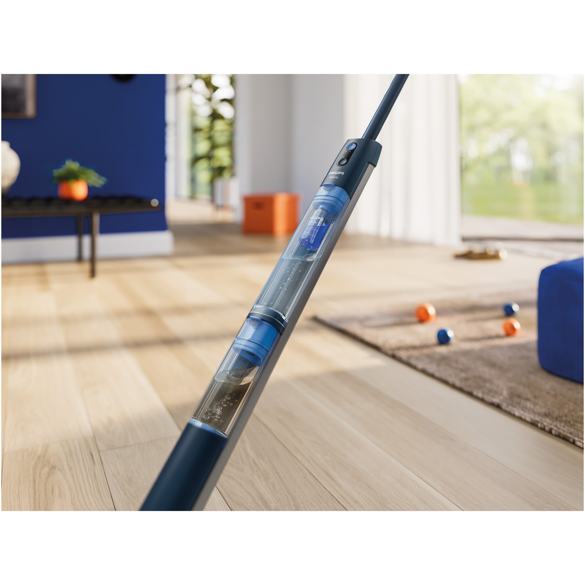 Mop electric Philips OneUp XV5113/01 seria 5000, absoarbe apa murdara ...