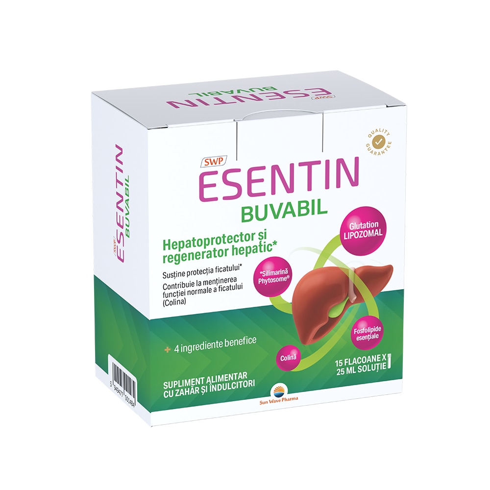 Esentin Buvabil, Sun Wave Pharma, 15 fiole x 25ml - eMAG.ro