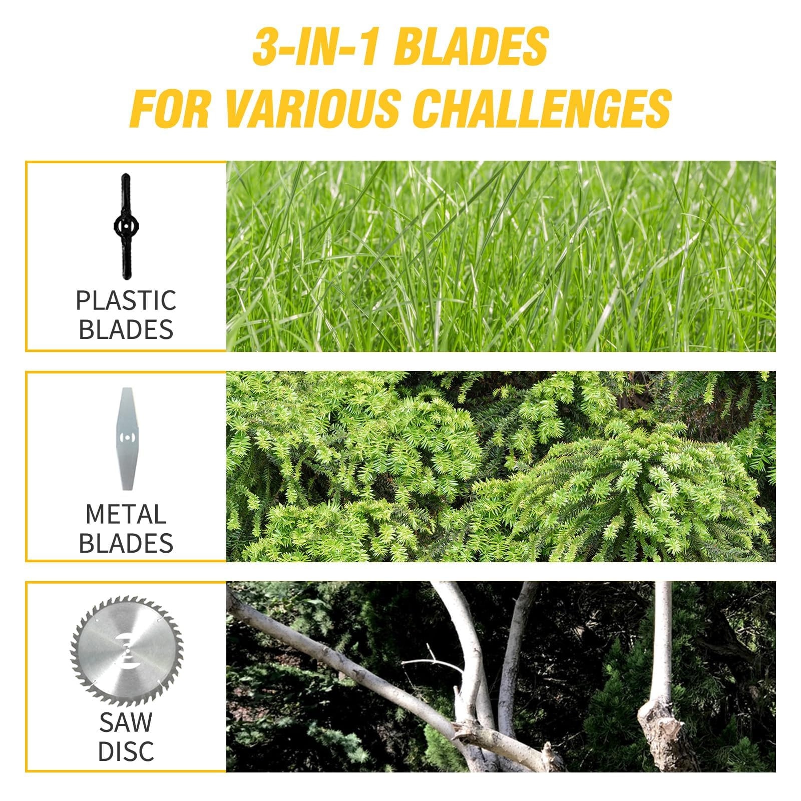 Masina de tuns iarba SRIYGOI, fara fir, 3 in 1, 33cm, cu 3 tipuri de ...