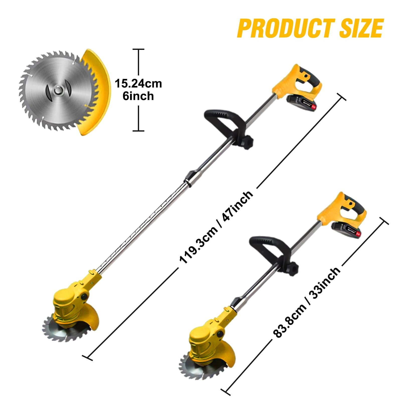 Masina de tuns iarba SRIYGOI, fara fir, 3 in 1, 33cm, cu 3 tipuri de ...