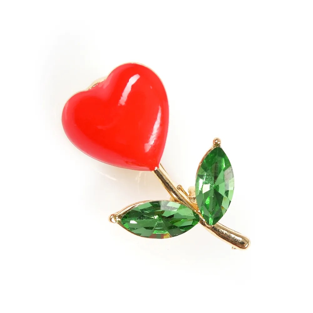 Brosa martisor floare in forma de inima - eMAG.ro