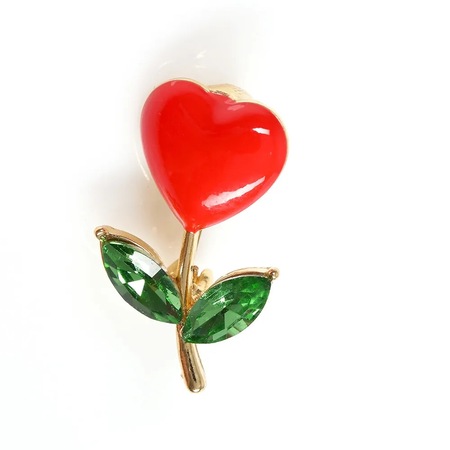 Brosa martisor floare in forma de inima - eMAG.ro