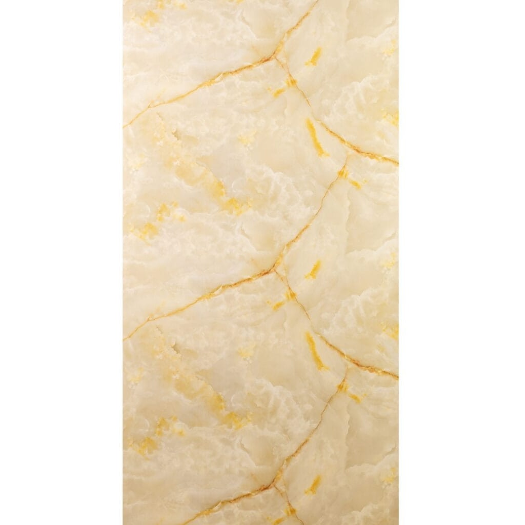 Placa PVC model Marmura in nuante de galben si maro 2400 x 1220 mm ...