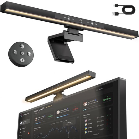 Lampa LED pentru Monitor, BYONDSELF®, 7W, 230lm, 5 Temperaturi Culoare ...