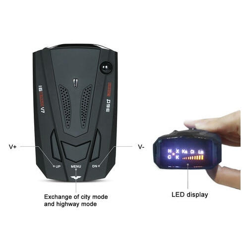 Detector radar auto 360 grade, tehnologie de detectare laser ...