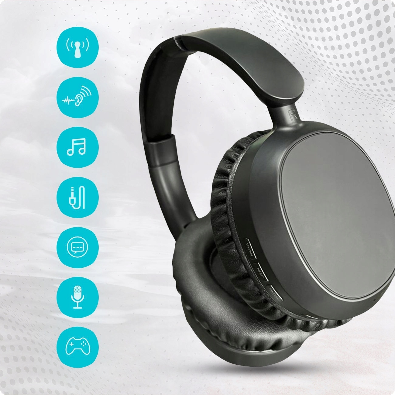 Casti wireless, JG Smart, D913 ANC, Bluetooth 5.3, reducere zgomot ...