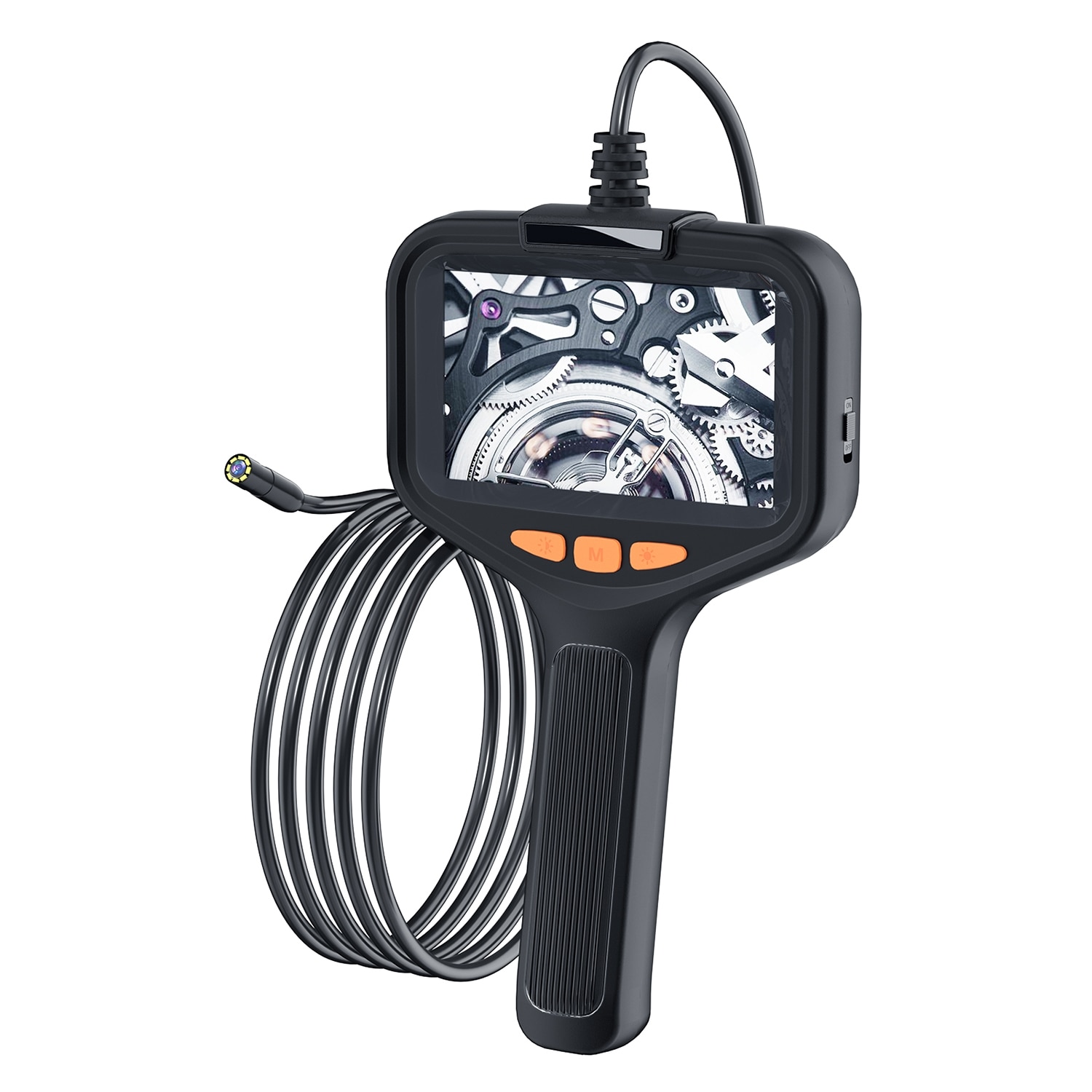 Endoscop industrial P200, 4.3 inch, 8mm, 30m tub, 8 LED-uri ...