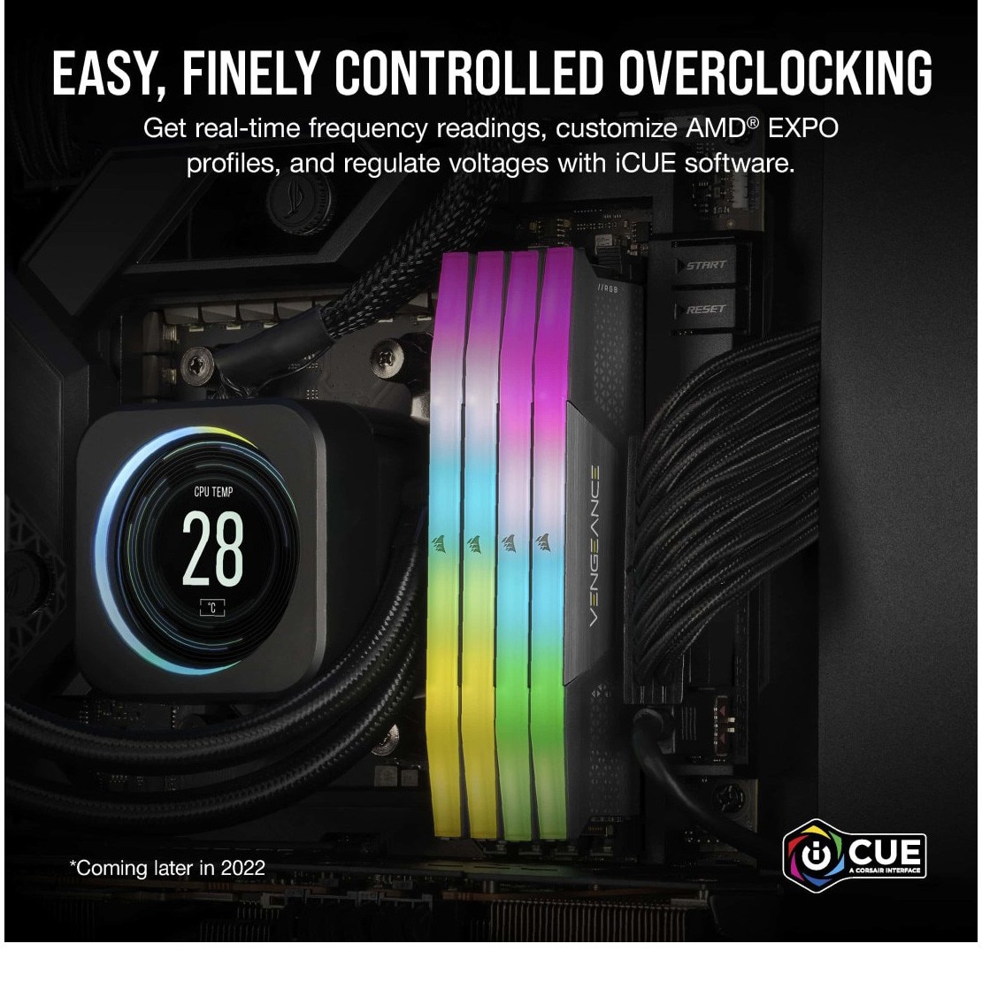 Memorie RAM Corsair VENGEANCE® RGB 16GB (1x16GB) DDR5, 6000MT/s, CL36 ...