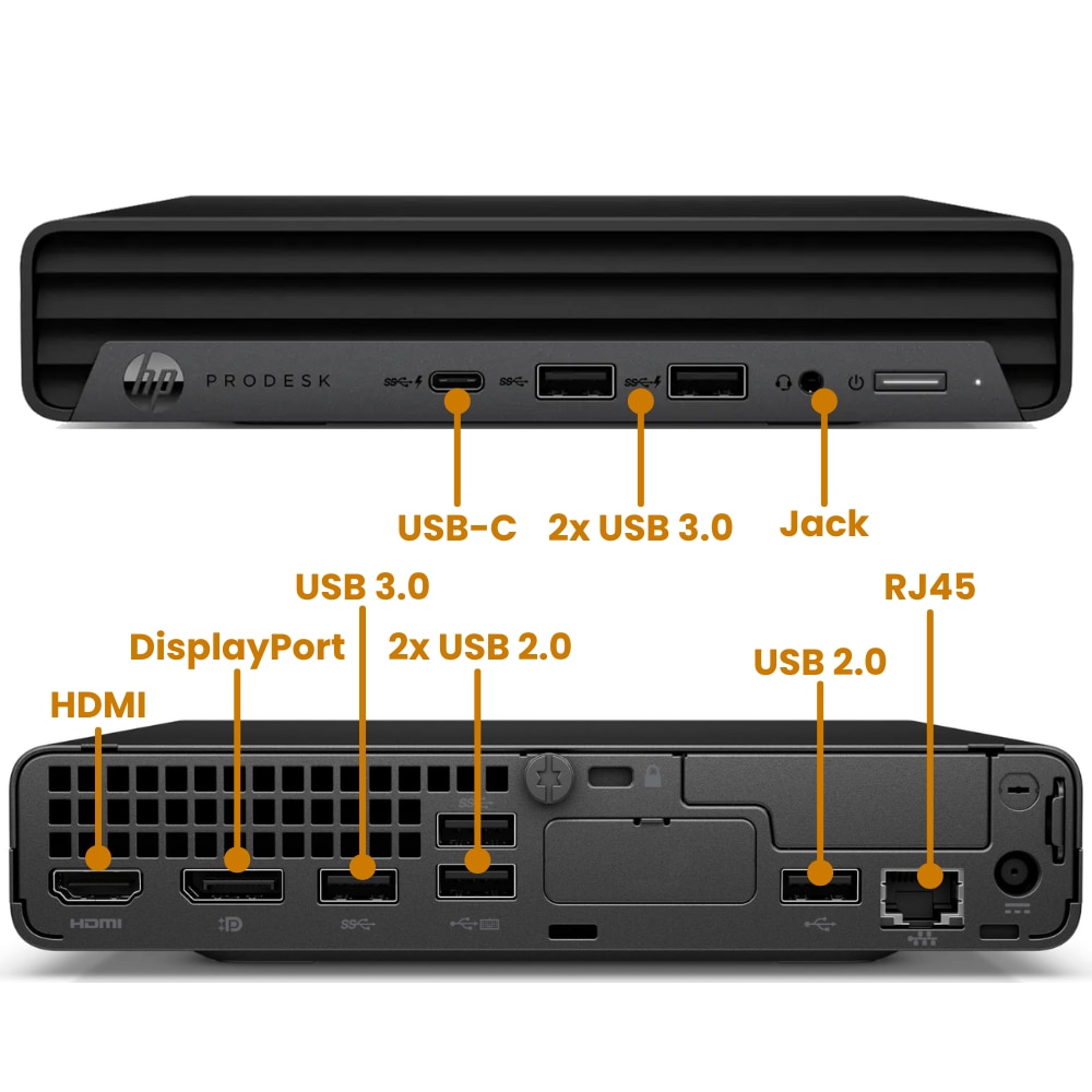 Mini Computer HP ProDesk i5-10500T, 32GB memorie, 1000GB SSD, Windows ...