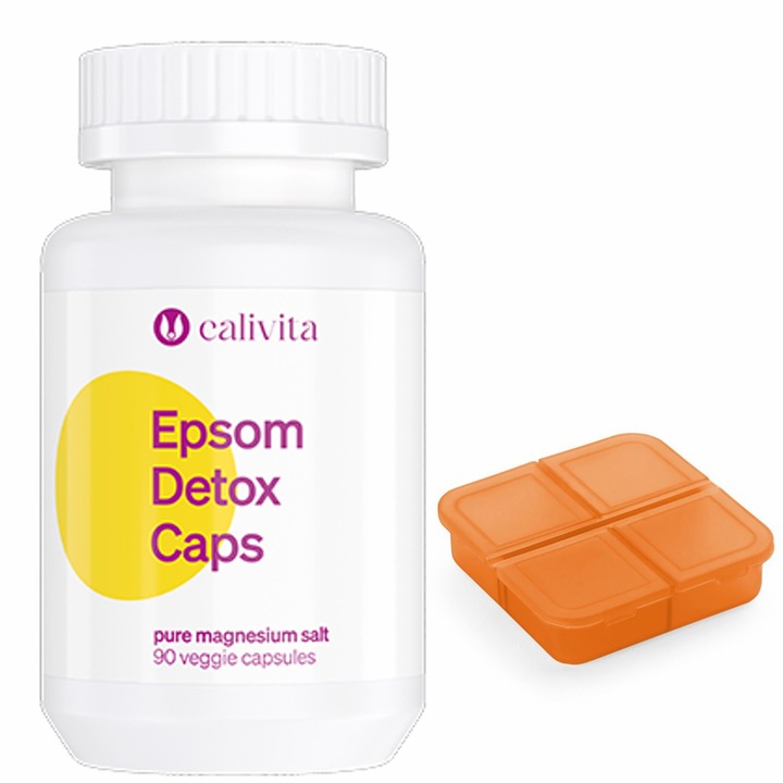 Set supliment alimentar si cutie pastile Epsom Detox CaliVita sustine ...