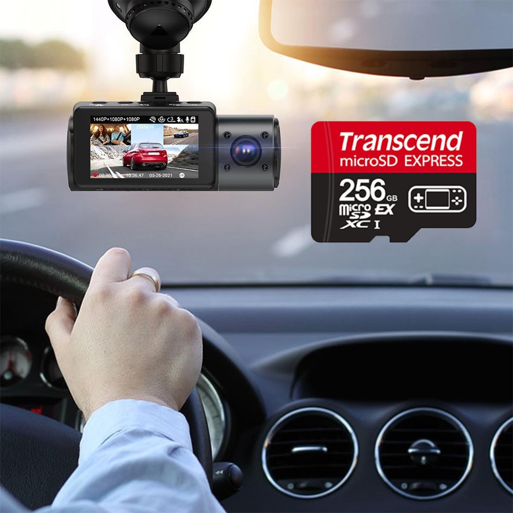 Card de memorie MicroSDXC Transcend 256GB, 100MB/s, cu adaptor SD ...