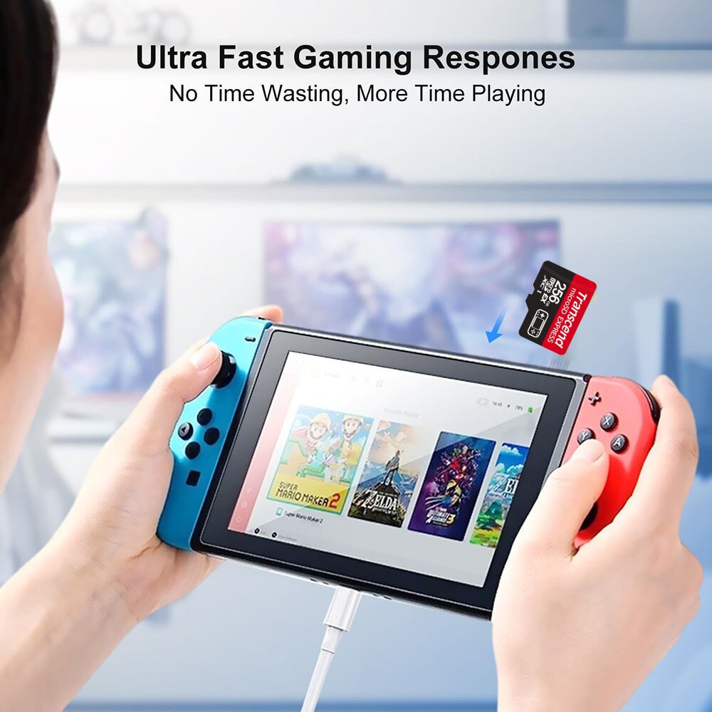 Card de memorie MicroSDXC Transcend 256GB, 100MB/s, cu adaptor SD ...