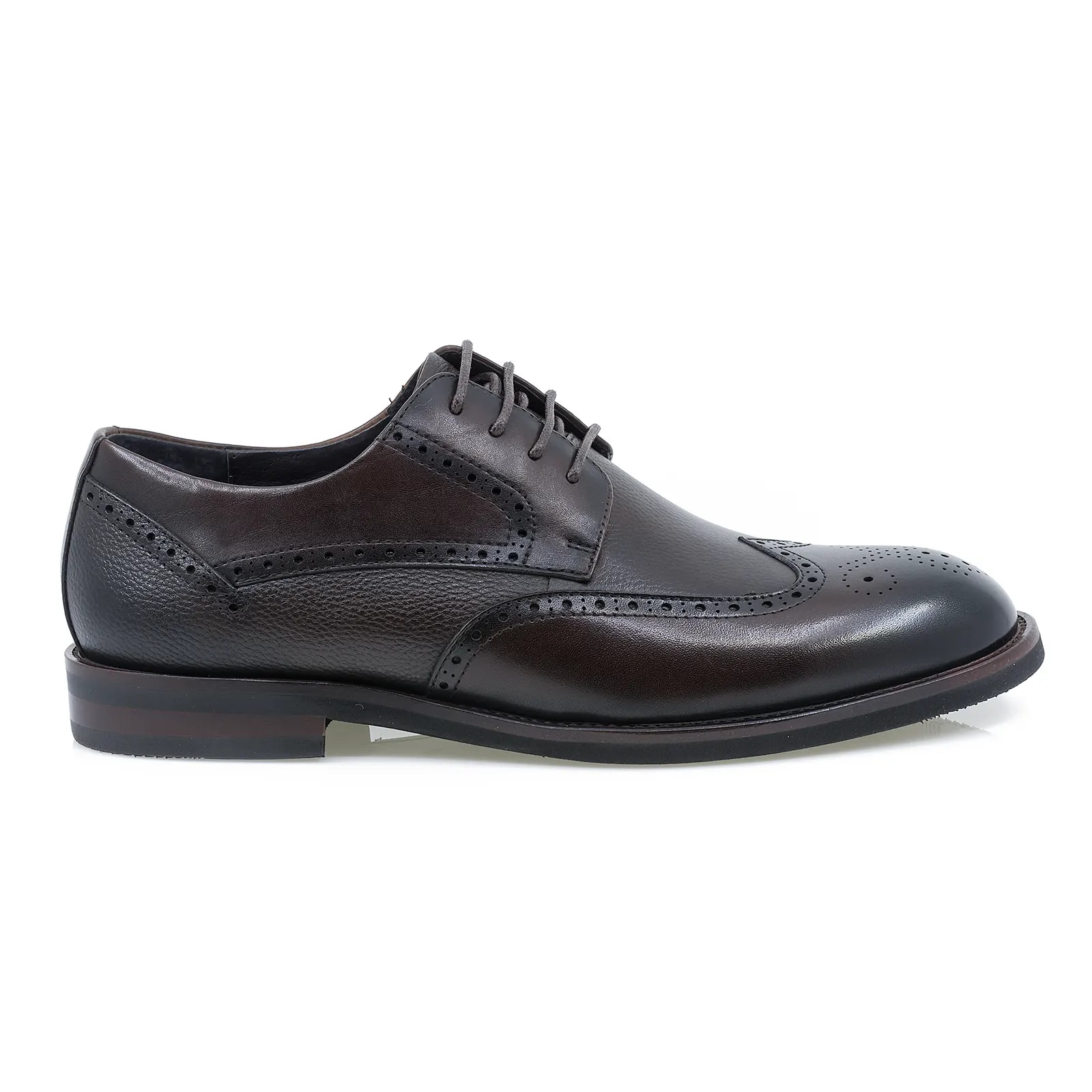 Pantofi barbati eleganti, Goretti, piele naturala, maro, 45 - eMAG.ro
