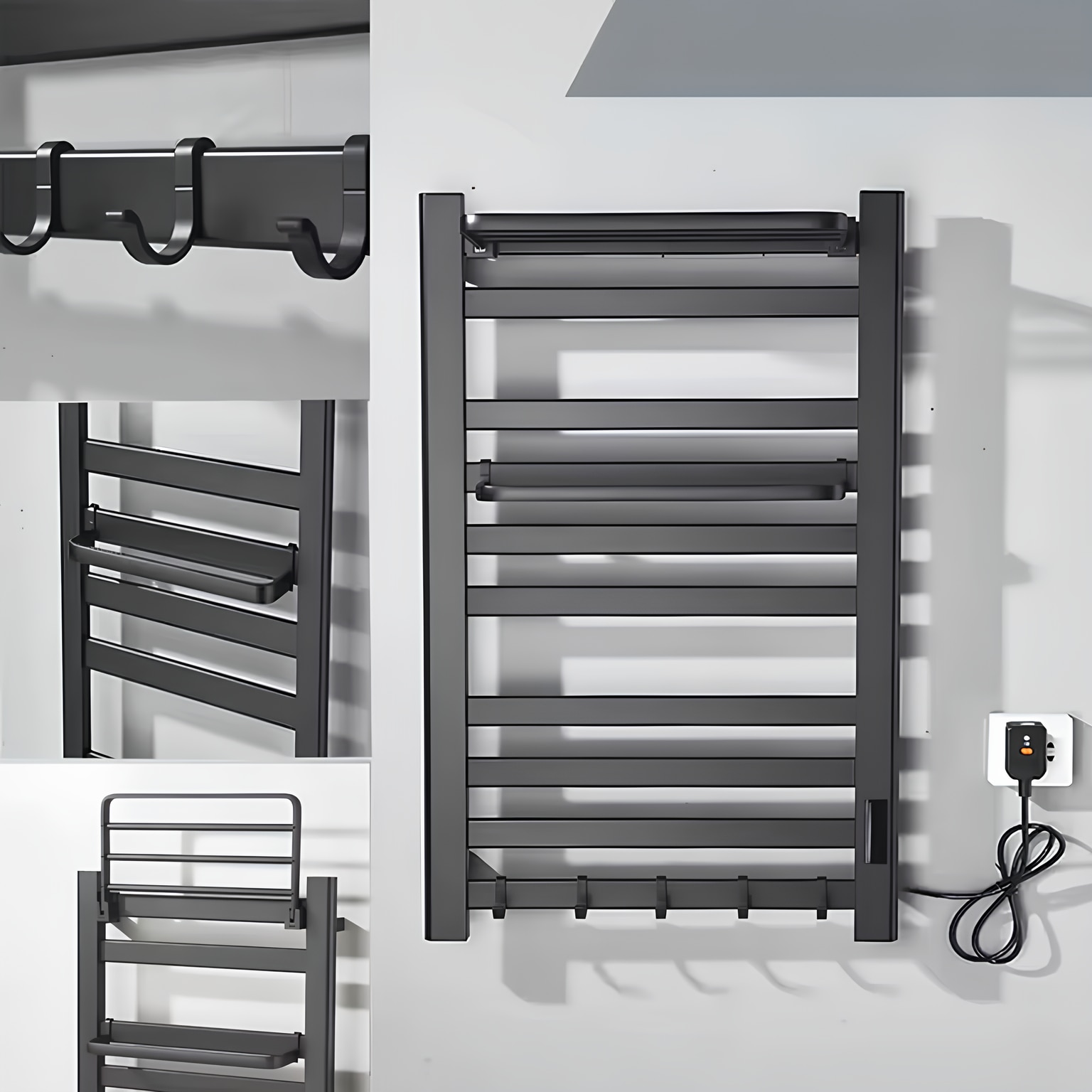 Radiator / Calorifer prosop baie electric cu termostat 70W, tip port ...