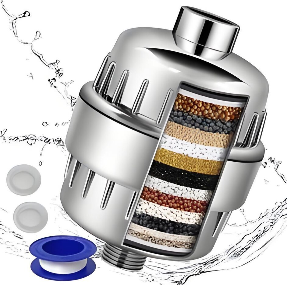 Filtru Dus, 20 Niveluri, Min+Vit C, Eliminare Clor, Arg, 5500L - eMAG.ro