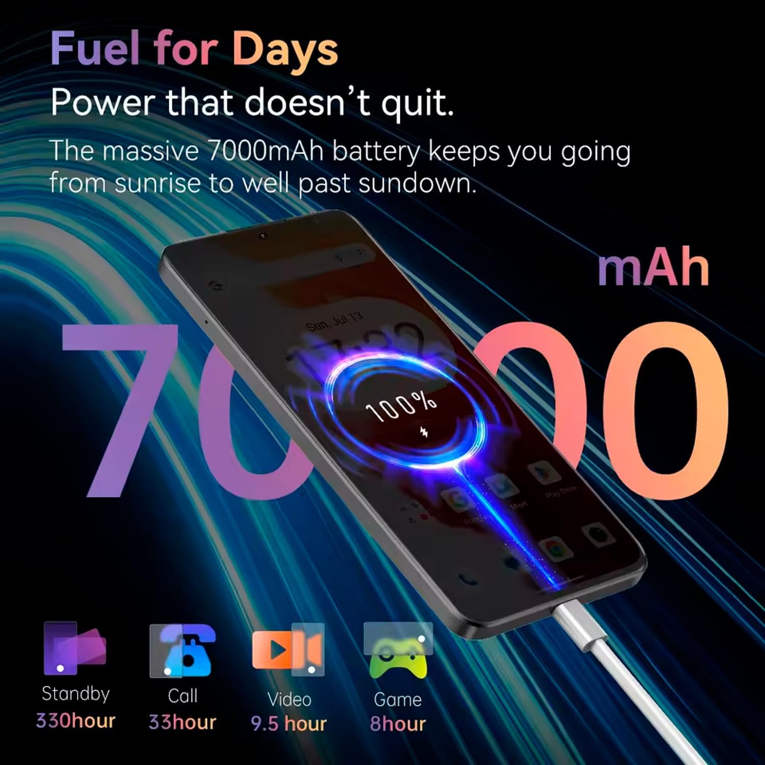 Мобилен телефон CUBOT Note60, Android 15, 16GB RAM + 128GB ROM, 48MP ...
