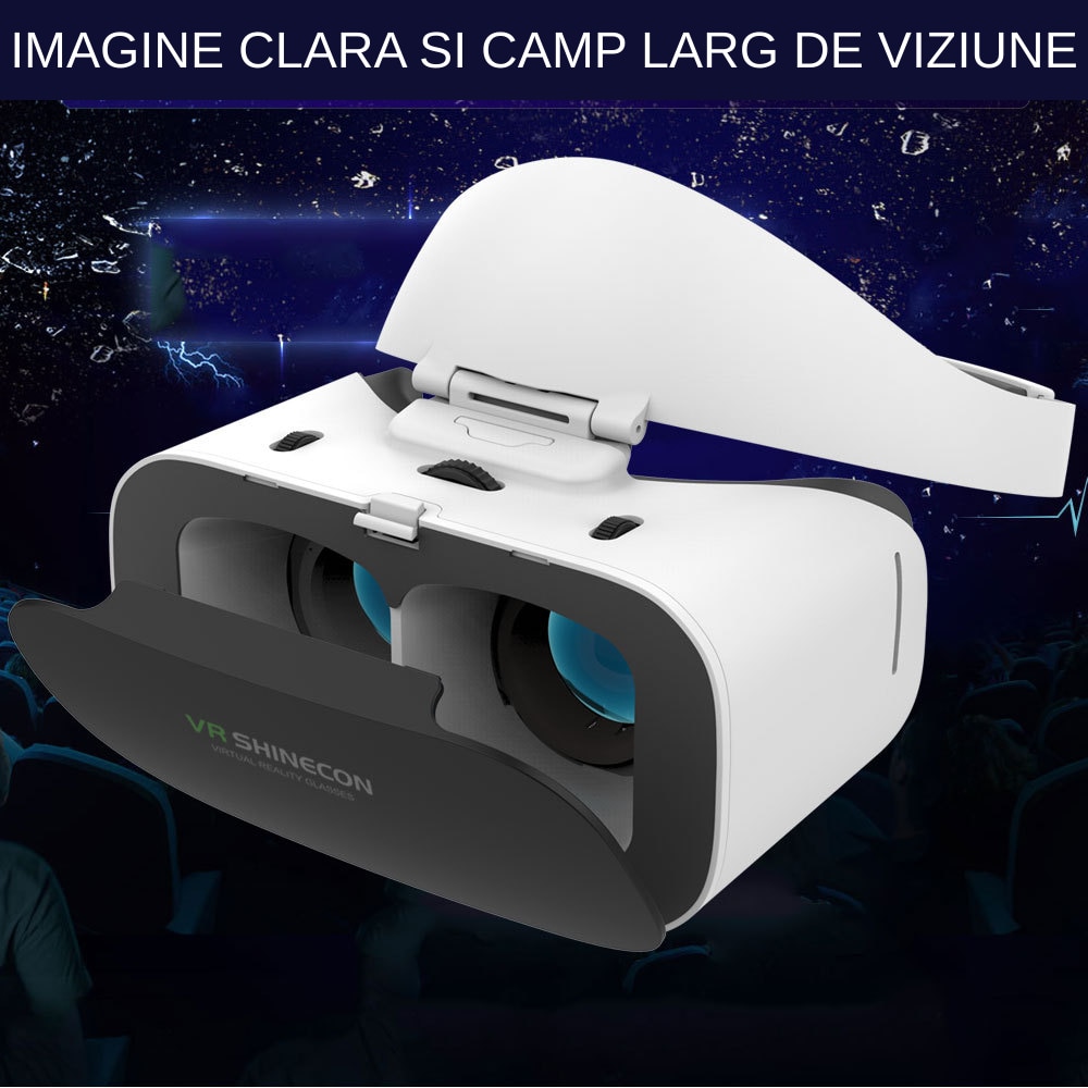 Ochelari VR, 3D, Realitate Virtuală, Lentile Acril, Căști, Gamepad ...