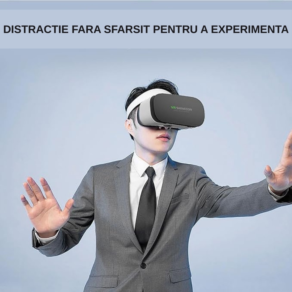 Ochelari VR, 3D, Realitate Virtuală, Lentile Acril, Căști, Gamepad ...