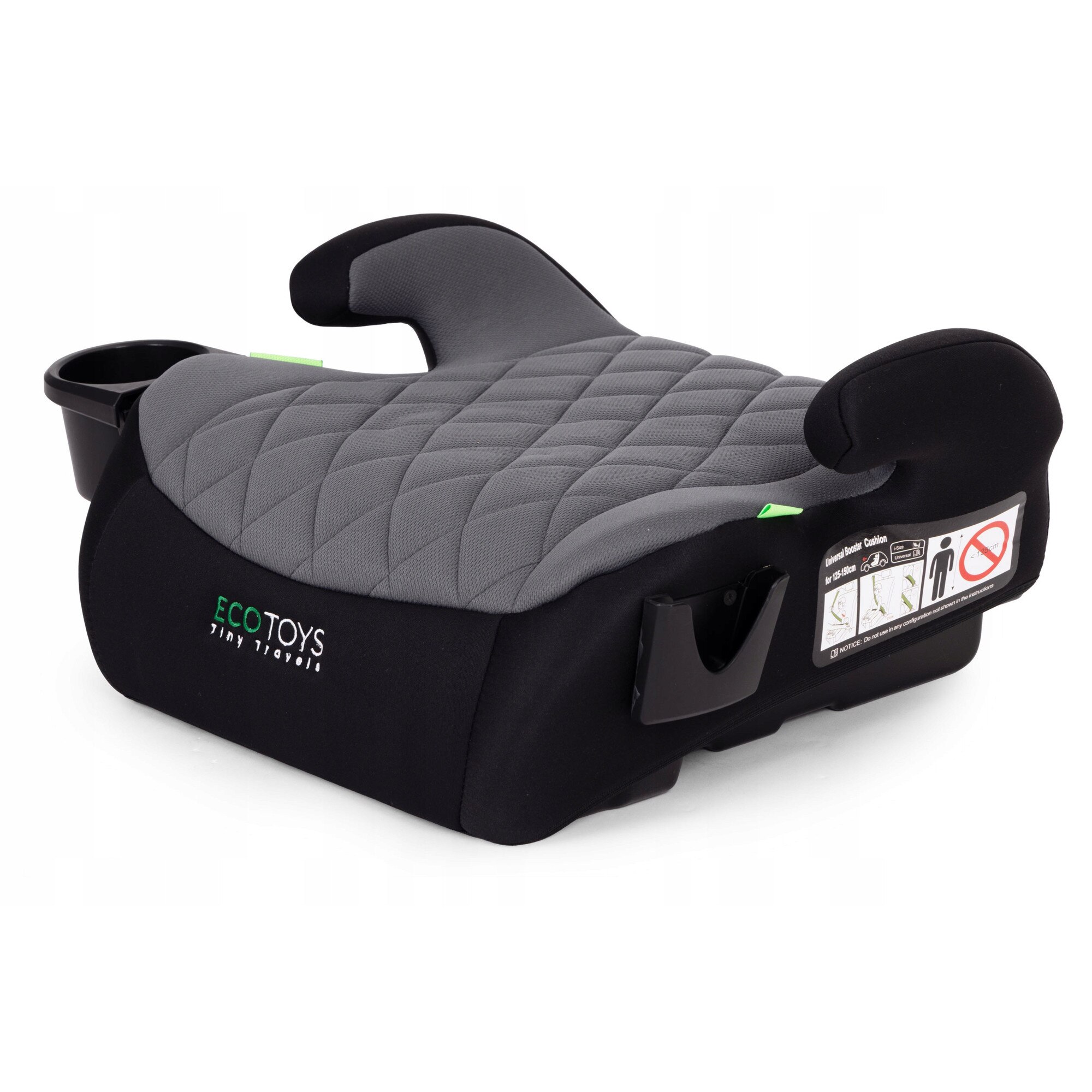 Inaltator auto copii Ecotoys, i-Size, 125-150 cm, poliester, 45x37x21.5 ...
