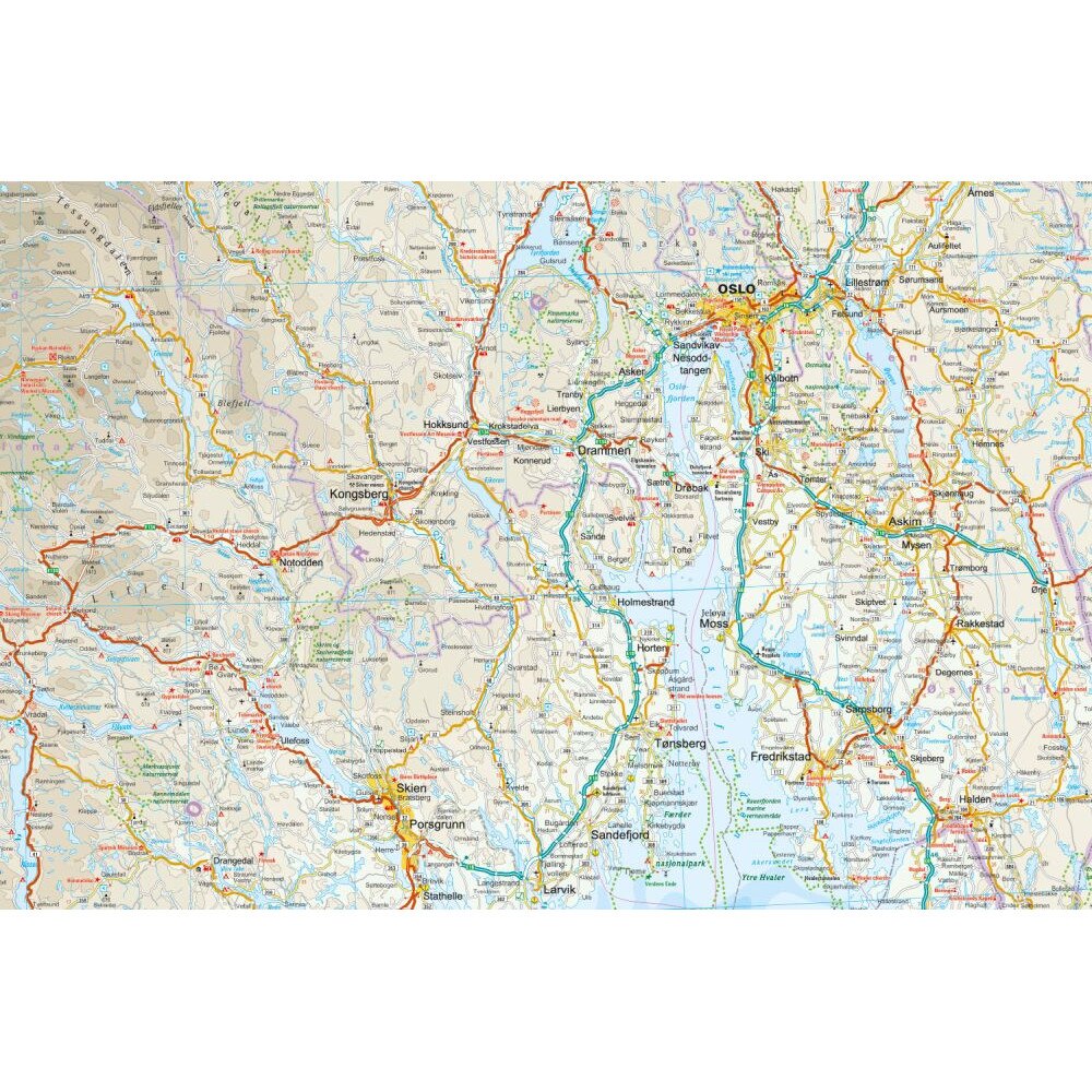 Harta turistica waterproof, Norvegia sudica, Reise Know-How, 1:500.000 ...