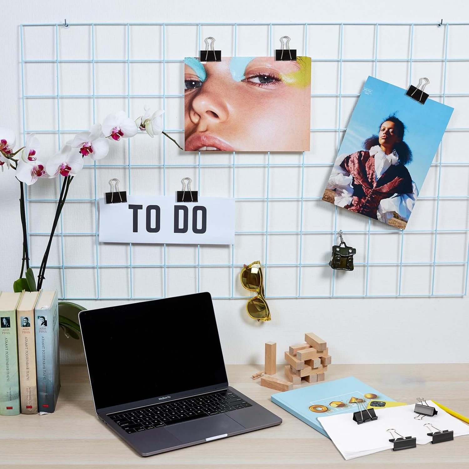 Set cleme medii Kengege 32mm, 24 bucati, material rezistent, utilizare ...