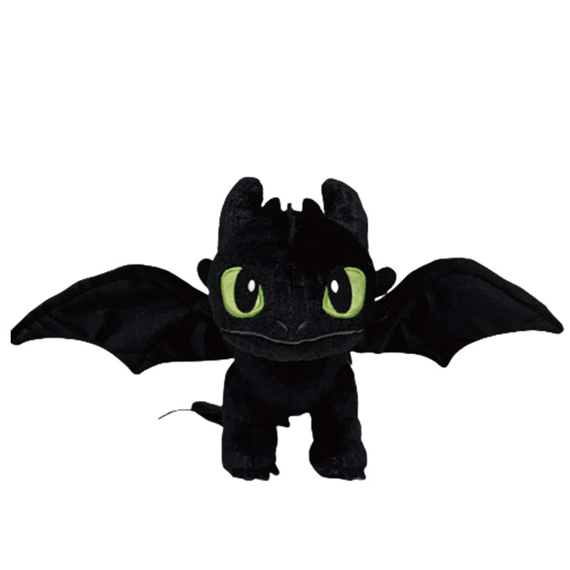 Jucarie de plus How to Train Your Dragon Toothless 19cm, Nocturna Fury ...