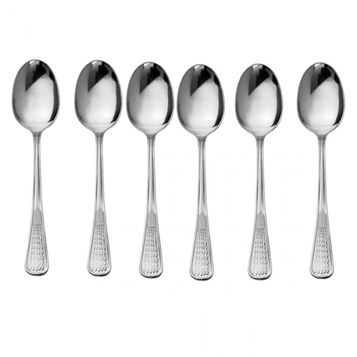 Set 6 linguri medii aperitiv CULINARO PEARL 1, 6mm, inox - eMAG.ro