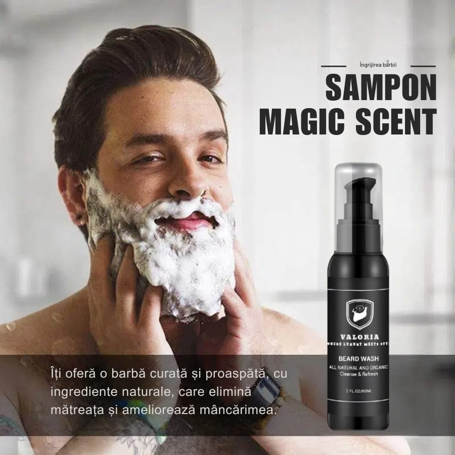 Set ingrijire barba Valoria, 9 piese, Set barbati pentru barba si ...