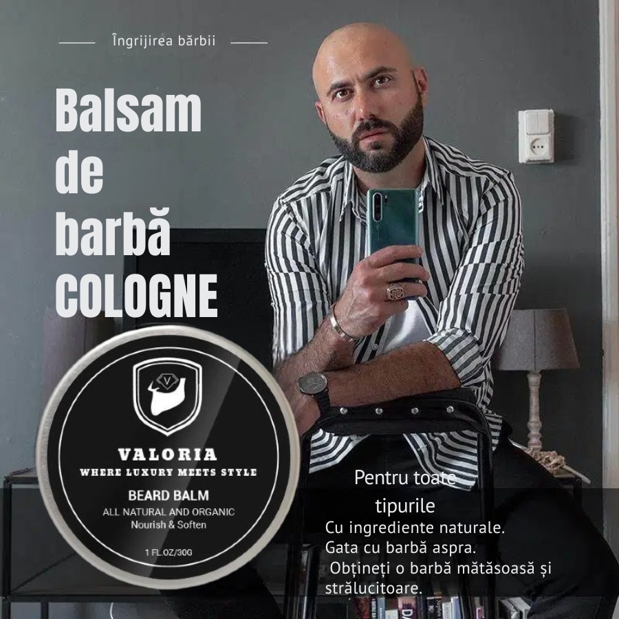 Set ingrijire barba Valoria, 9 piese, Set barbati pentru barba si ...