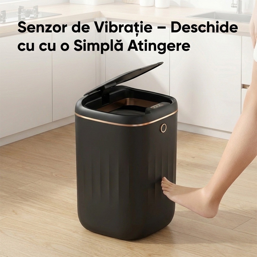 Cos de Gunoi Inteligent cu Senzor Miscare si Vibratie, AHA PRINT ...
