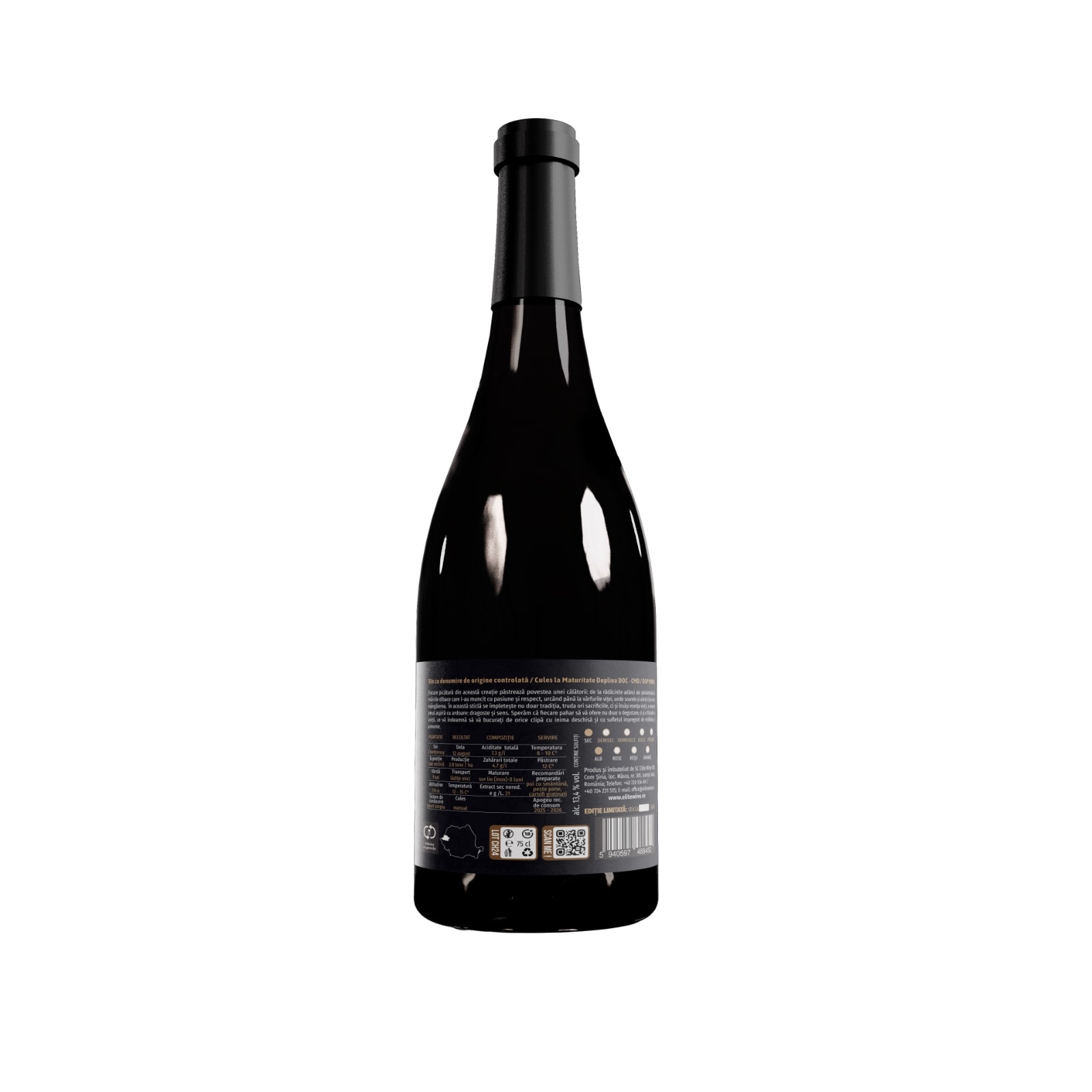 Vin alb sec Chardonnay 2024, Elite Wine, 750 ml - eMAG.ro