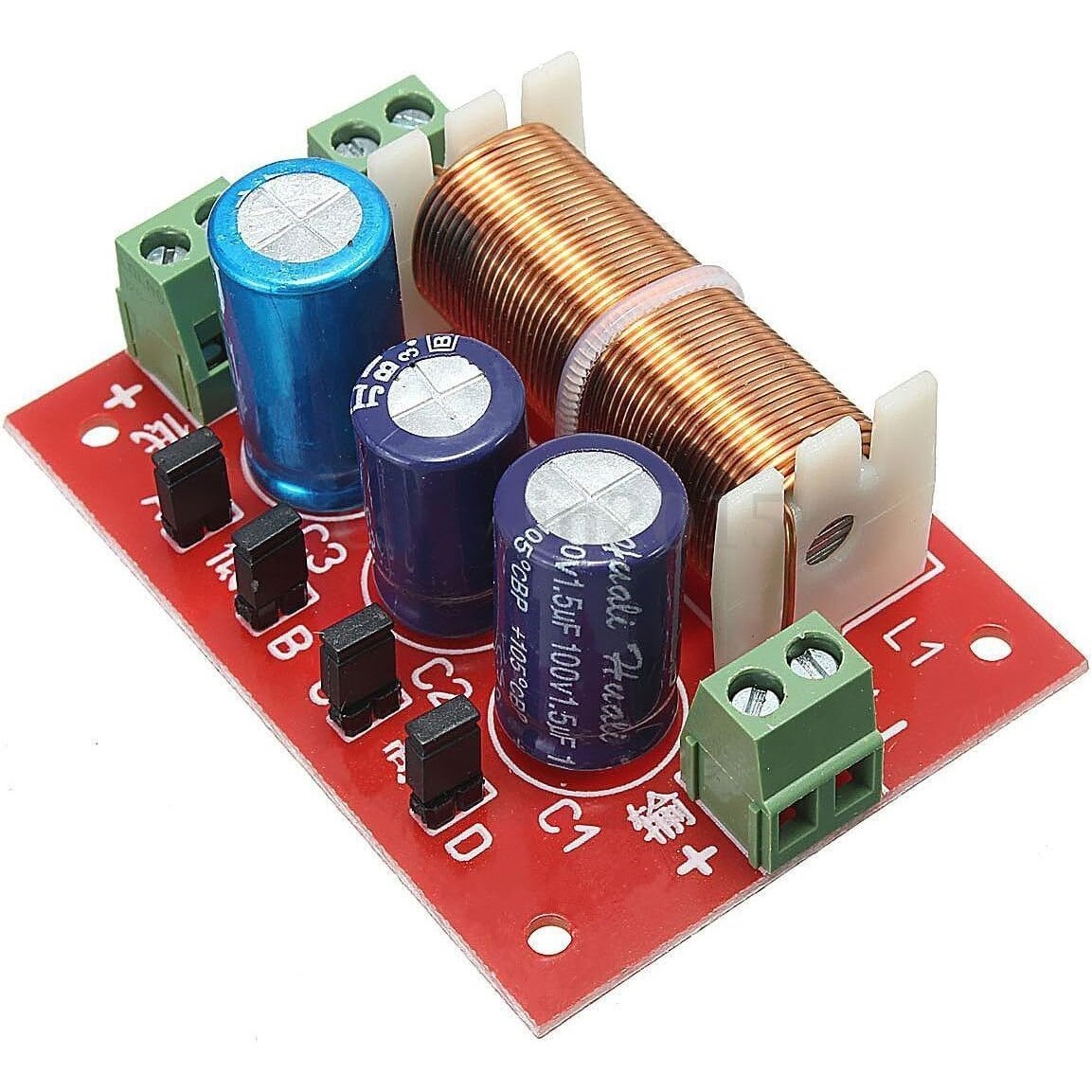 Filtru crossover audio Hi-Fi bidirectional, 4-16O, 400W, pentru tweeter ...