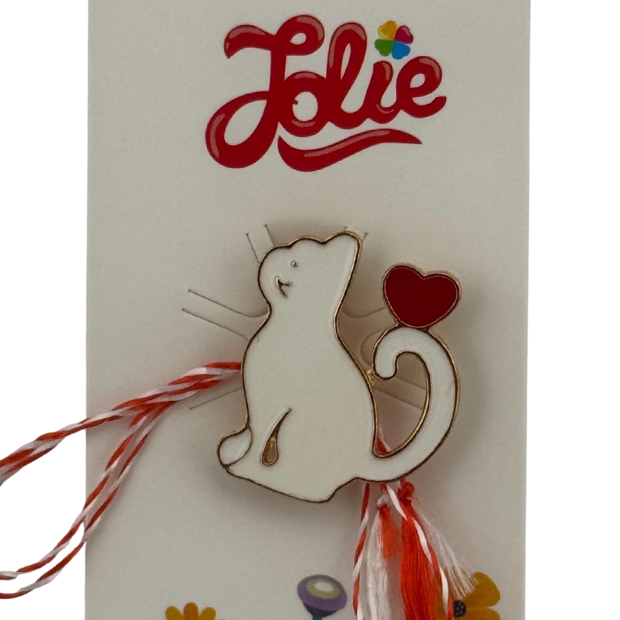 Martisor pentru copii, Jolie, Material Metal, Ambalaj Carton cu Design ...