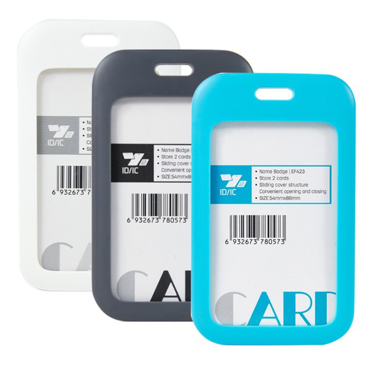 Ecuson Vertical Rigid ABS cu Snur Textil si Clip - Set Complet, Sistem ...
