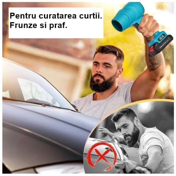 Suflanta Aer Profesionala, 36V, cu 2 Acumulatori si incarcator inclus ...